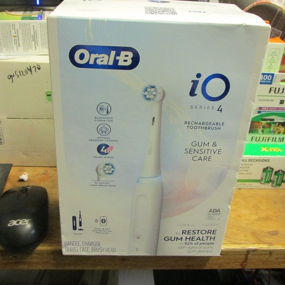 ORAL B | Other | Oralb Io4 Gum Sensitive Electric Toothbrush White ...